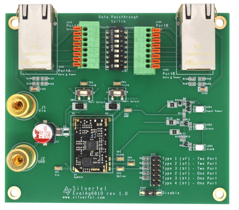 PoE Evaluation Boards - Silvertel | UK Advanced Electronic Power Modules